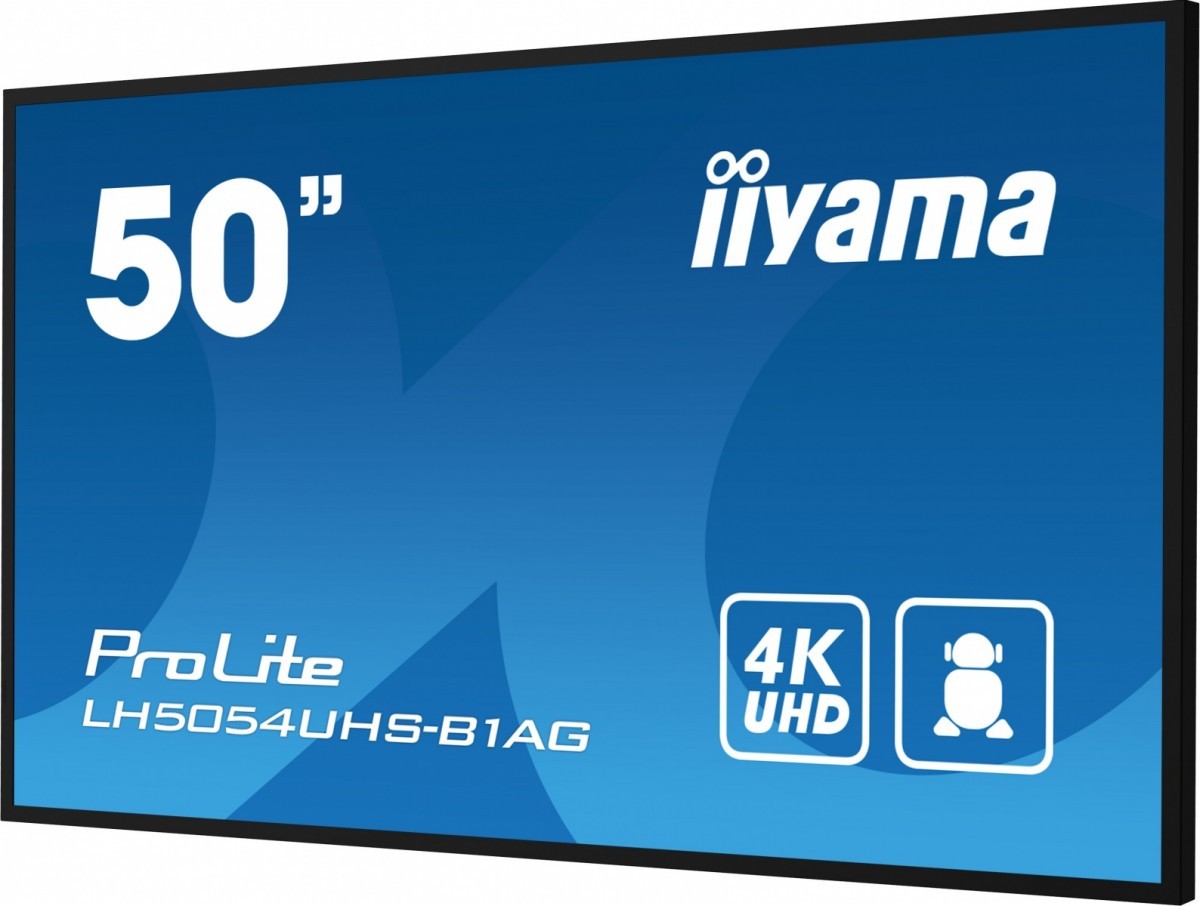 IIYAMA Monitor 50 cali LH5054UHS-B1AG 24/7, VA, ANDROID.11, 4K, SDM ...