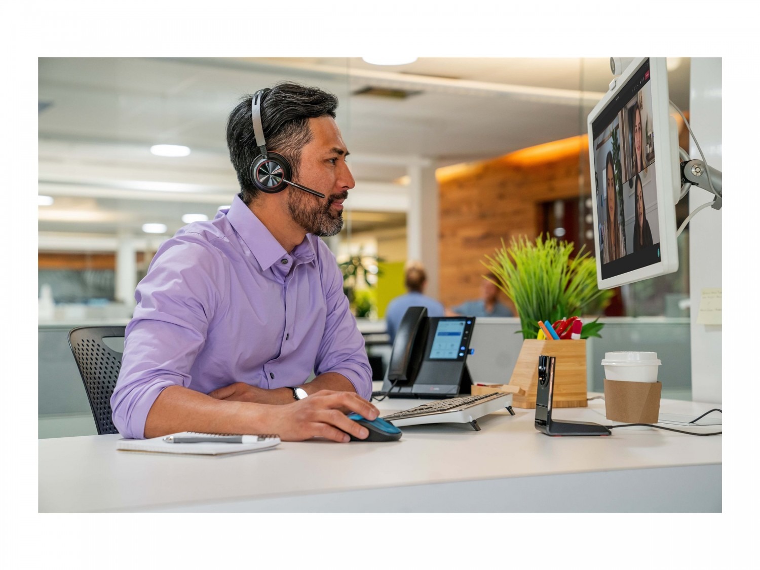 Słuchawki bezprzewodowe HP Poly Voyager Focus 2 Charge Stand USB-A ...