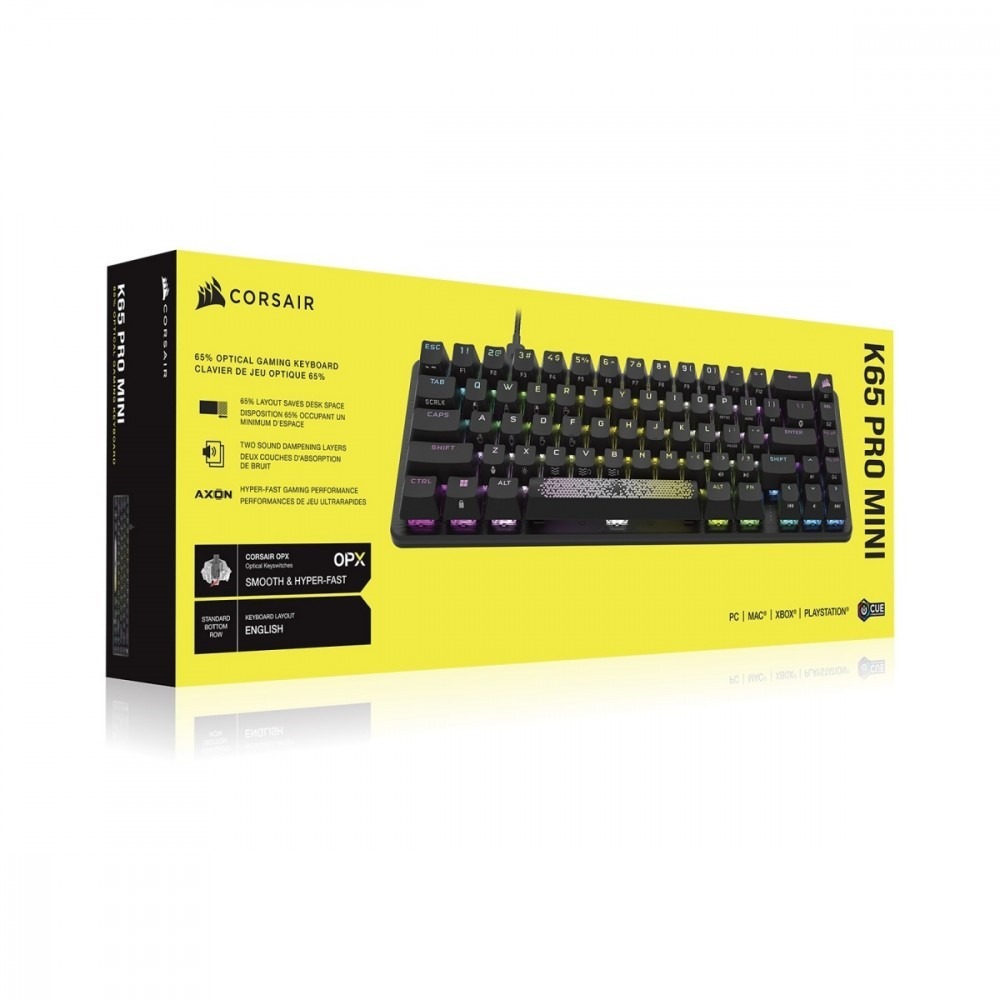 Corsair Klawiatura K65 Pro Mini RGB 65% Optical-Mechanical - dlaDruku.pl