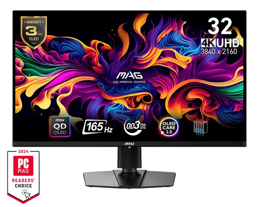 MSI Monitor MAG 321UP QD-OLED 31.5 cala UHD/LED/Flat/165Hz/czarny ...
